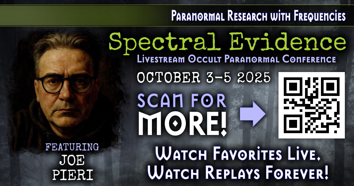 Joe Pieri - A Featured Presenter with Spectral Evidence 2025